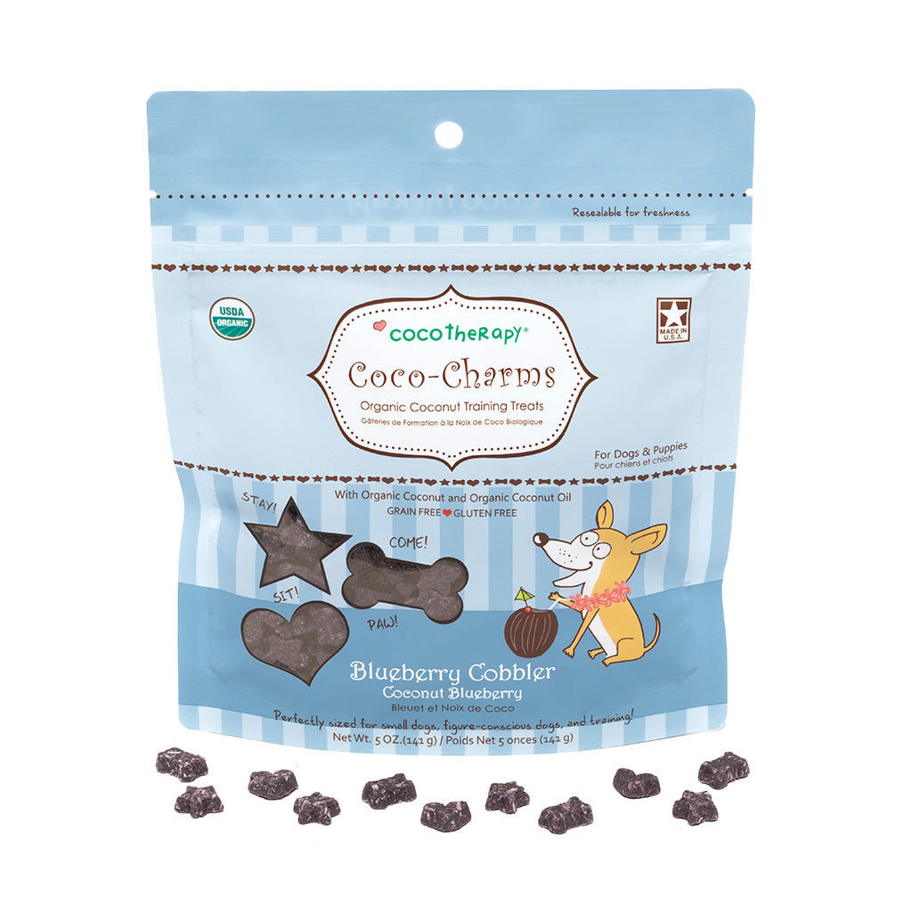 Coconut Blueberry Cobbler | Training Treats For Dogs