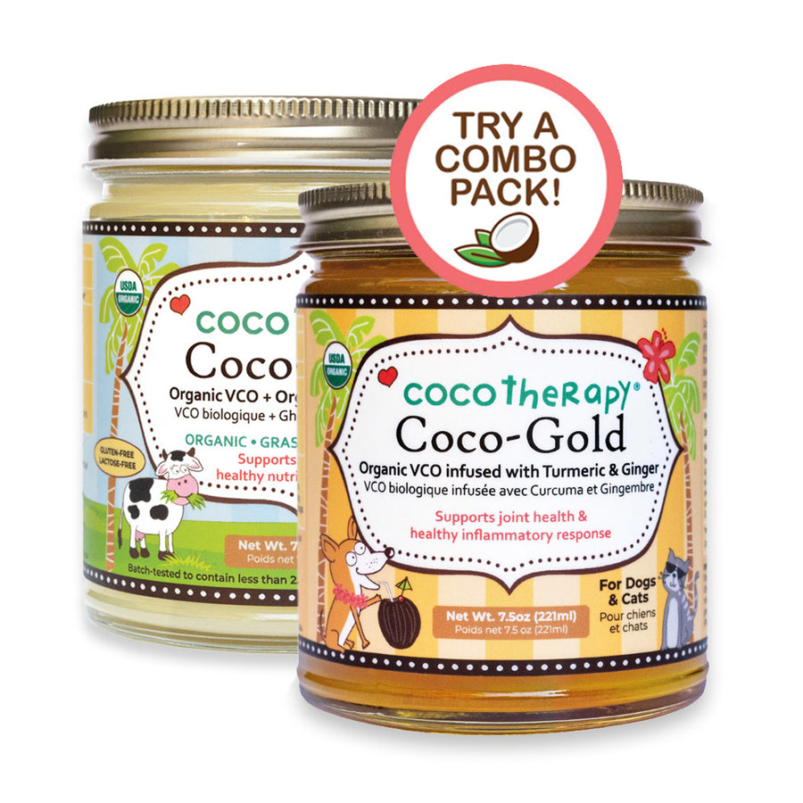 Coco-Gold & Coco-Ghee for Dogs & Cats | Premium Fat Bundle | CocoTherapy